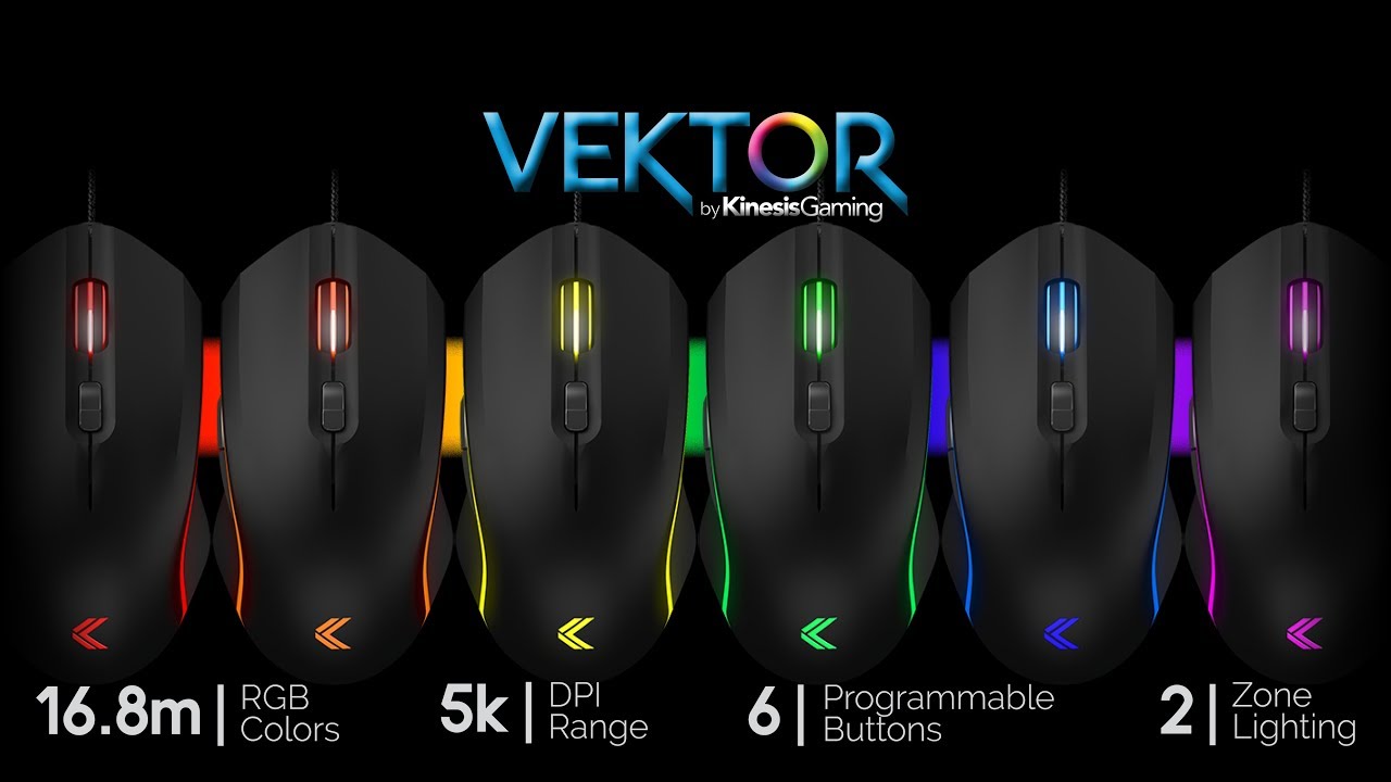 Vektor RGB Gaming Mouse | Kinesis Gaming - YouTube