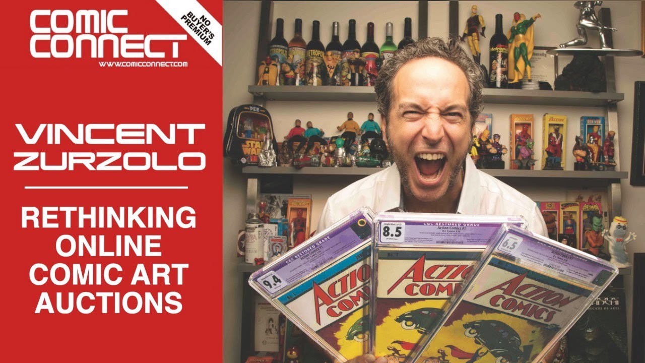 VINCENT ZURZOLO: Rethinking Online Comic Art Auctions - YouTube
