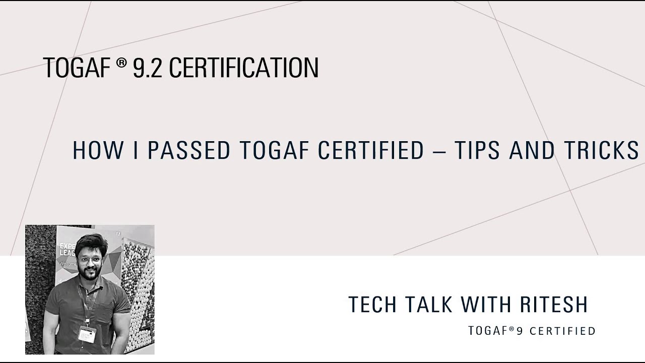 How I passed TOGAF ® 9.2 – Tips and Tricks #TOGAF # ...