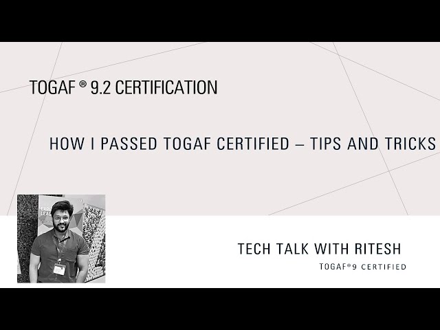 Togaf 9 Certified Logo