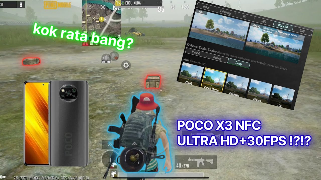 POCO X3 NFC Pubg Mobile ULTRA HD+30FPS l MIUI GT 12.0.9 | MAGISK 23.0 - YouTube