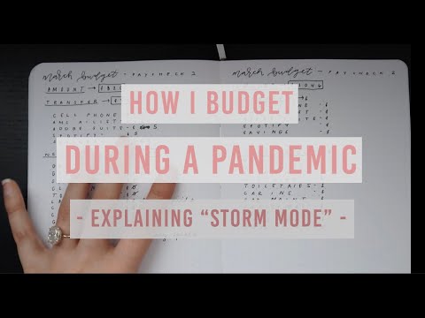 HOW I BUDGET DURING A PANDEMIC | explaining "storm mode" - YouTube