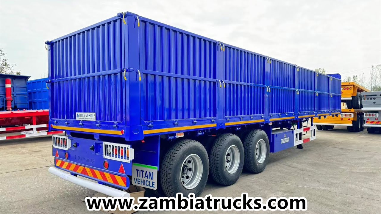 Triaxle Trailer with Board for Sale In Zambia Lusaka - YouTube