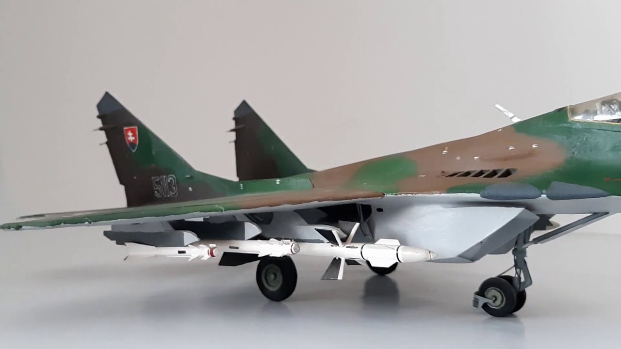 MiG-29A Paper Model 1/32 Slovak Air Force - YouTube