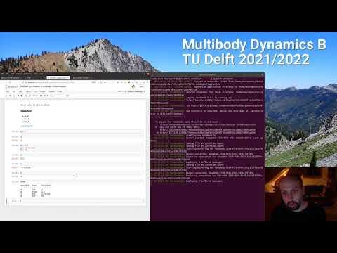 Multibody Dynamics B 2021/2022: 1.2 Jupyter & Python - YouTube