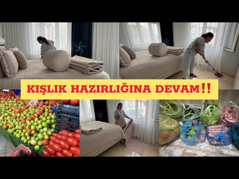 DİP KÖŞE EV TEMİZLİĞİ🌱HALILARI DEĞİŞTİRDİM🌱BU SENE TURŞULAR ÇEŞİT ÇEŞİT OLDU🌱1500 TL PAZAR ALIŞVERİŞ