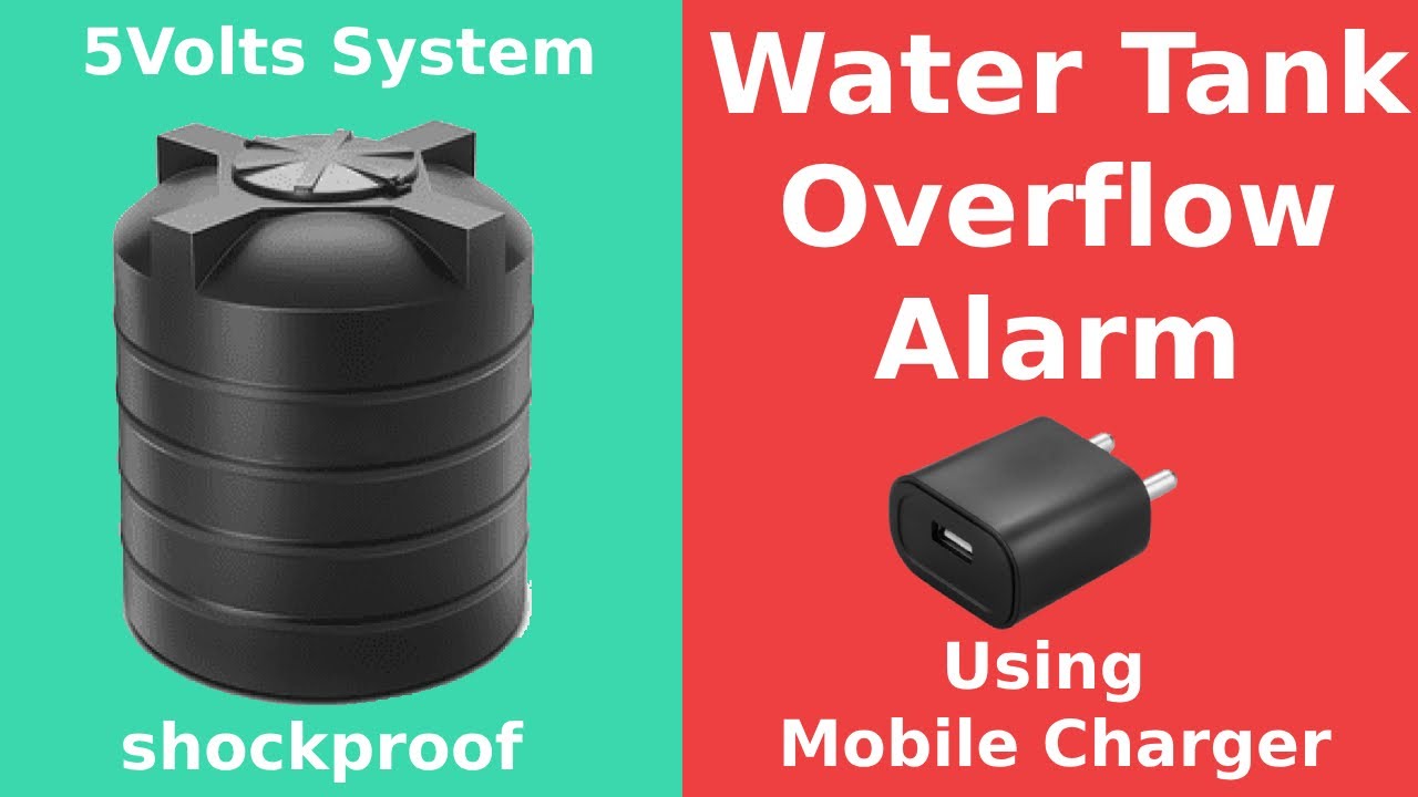 How to Install water tank overflow alarm system using mobile charger ...