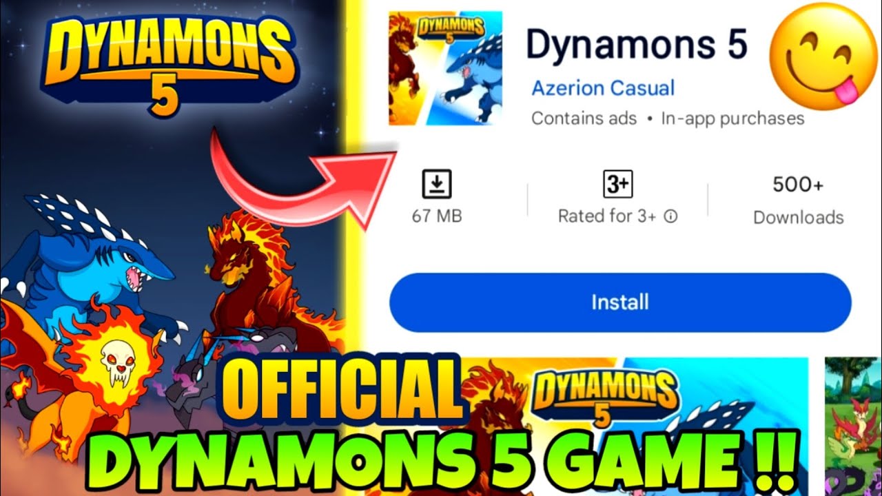 New Official Game Dynamons 5 😱 | Dynamons 5 Gameplay 🤩 | - YouTube