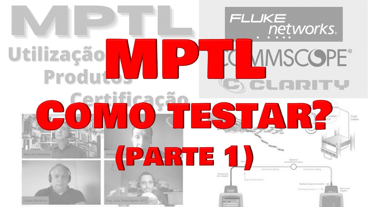 MPTL | Trecho 3: testando o MPTL - parte 1 | Live com CommScope e Fluke ...
