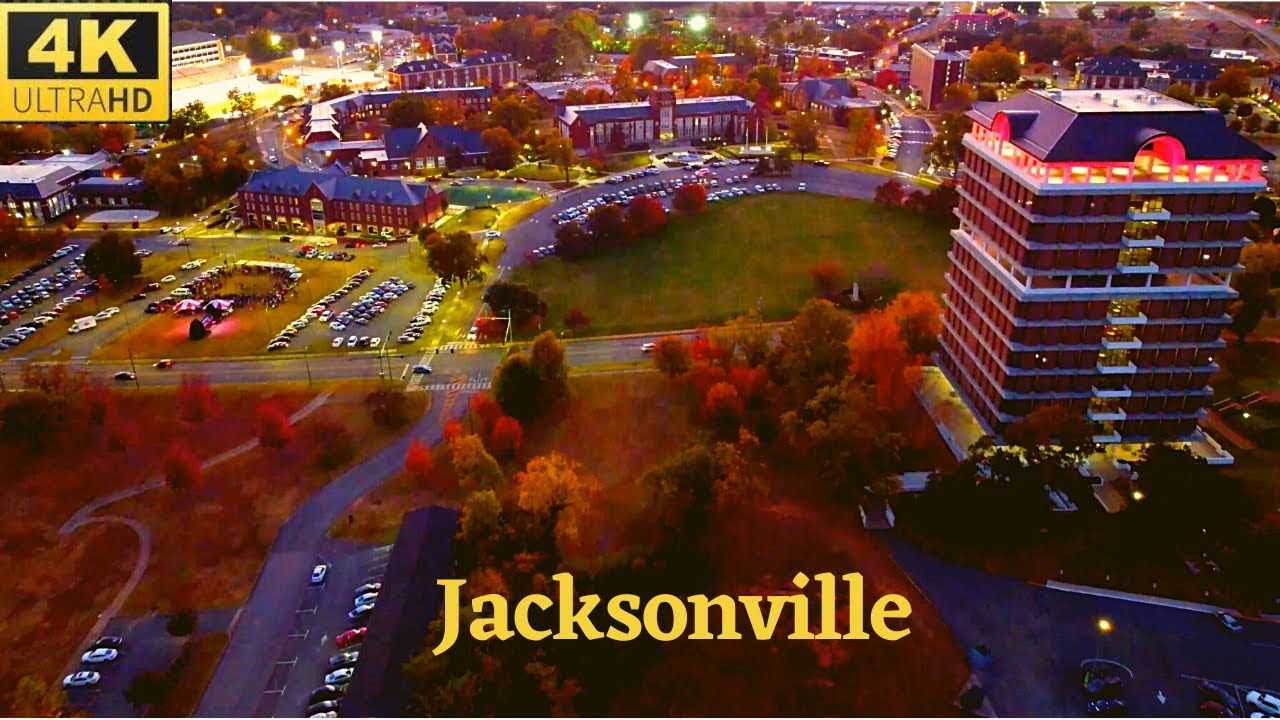 Fall Season in Jacksonville | 4K Aerial Footage فصل الخريف في أمريكا ...