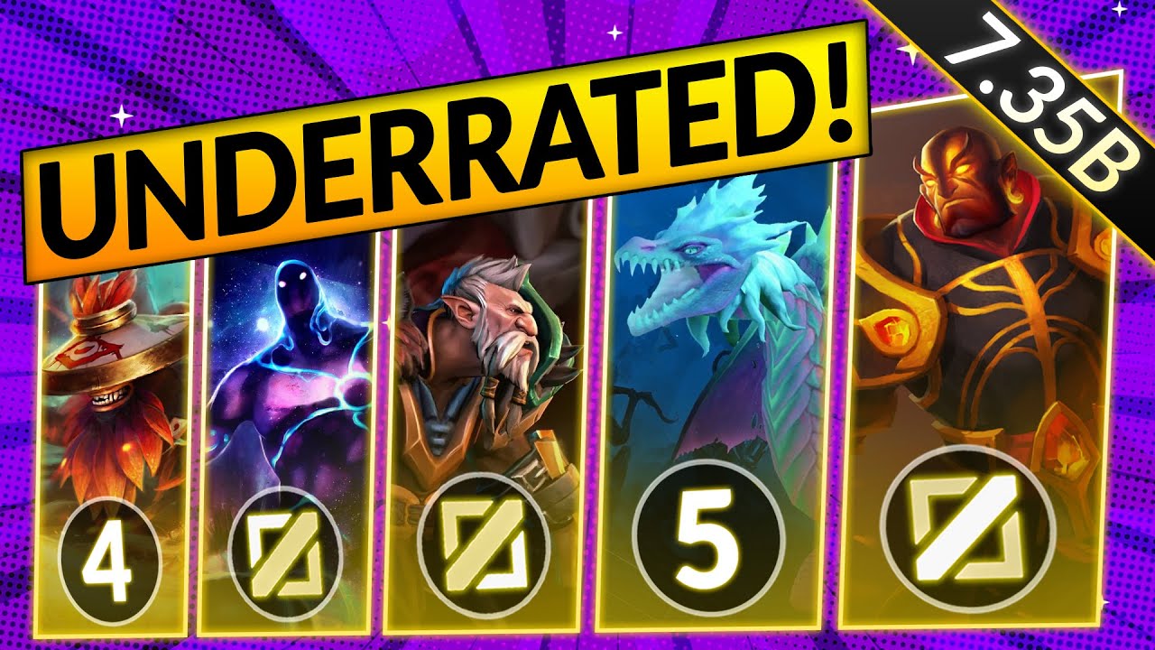 2 UNDERRATED Heroes Every Role Pros Are ABUSING (7.35b) - Dota 2 Meta ...