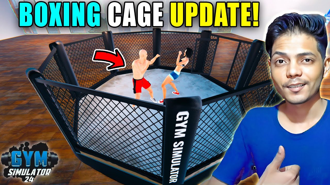 New Boxing Cage And Punching Bag Update 😱 - GYM SIMULATOR 24 - YouTube