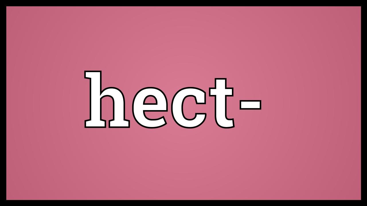 Hect- Meaning - YouTube