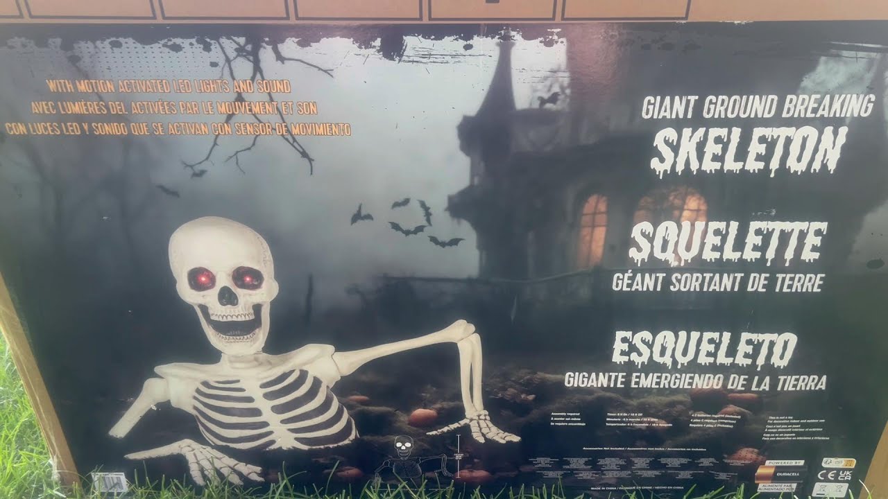 Lucky Luc Videos - New Costco GIANT SKELETON Groundbreaker - YouTube