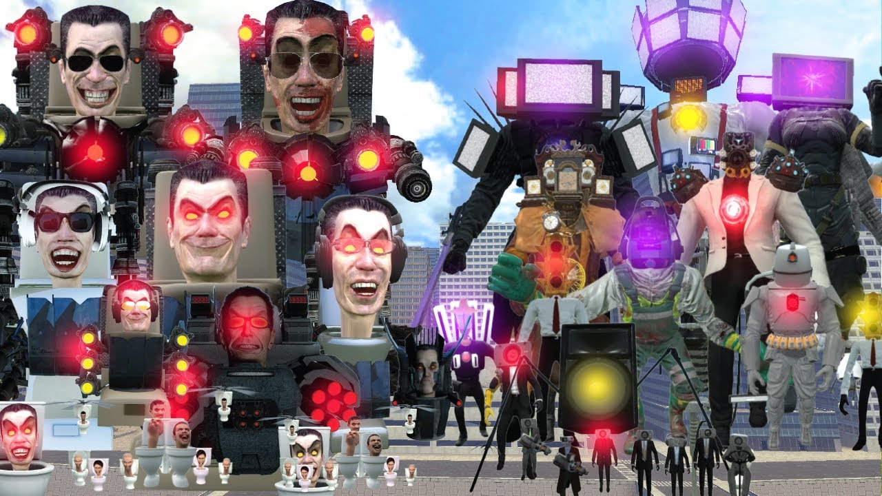 SKIBIDI TOILET GARRY'S MOD - ATTACK SKIBIDI TOILET IN THE FOREST MAP BY ...