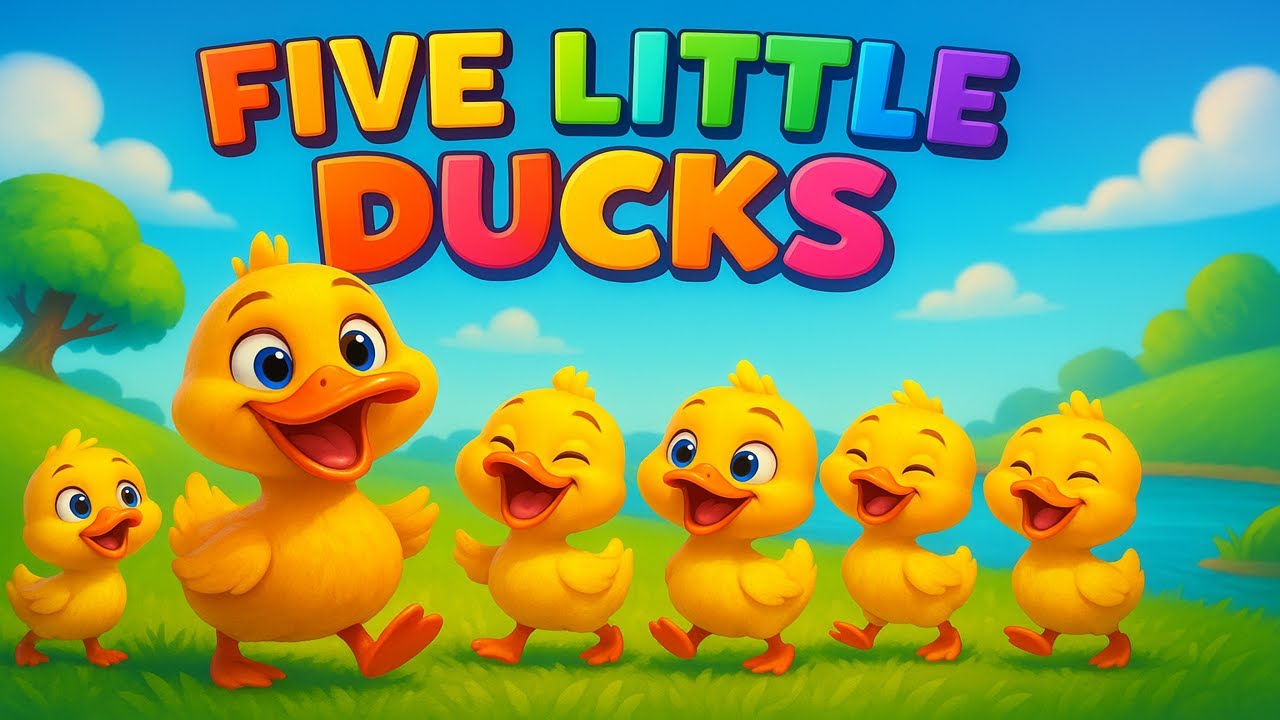 Five Little Ducks | Duckling Wiggle-Waggle Dance | Preschool Brain ...