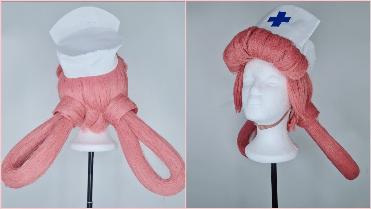 Nurse Joy Wig Tutorial - YouTube