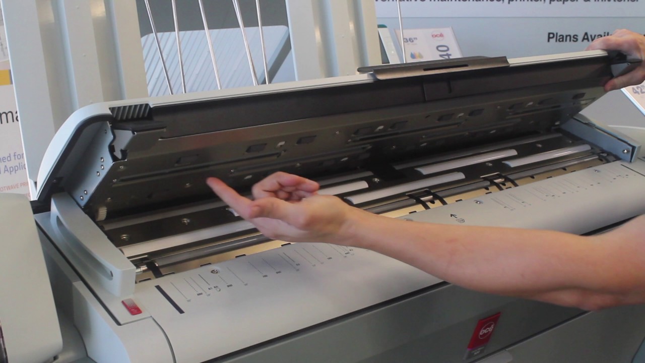 OCE Colorwave 700 How to clean the scanner by Lynn Imaging - YouTube