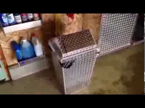 New Diamond Plate Trash Can for my Garage Overhaul - YouTube