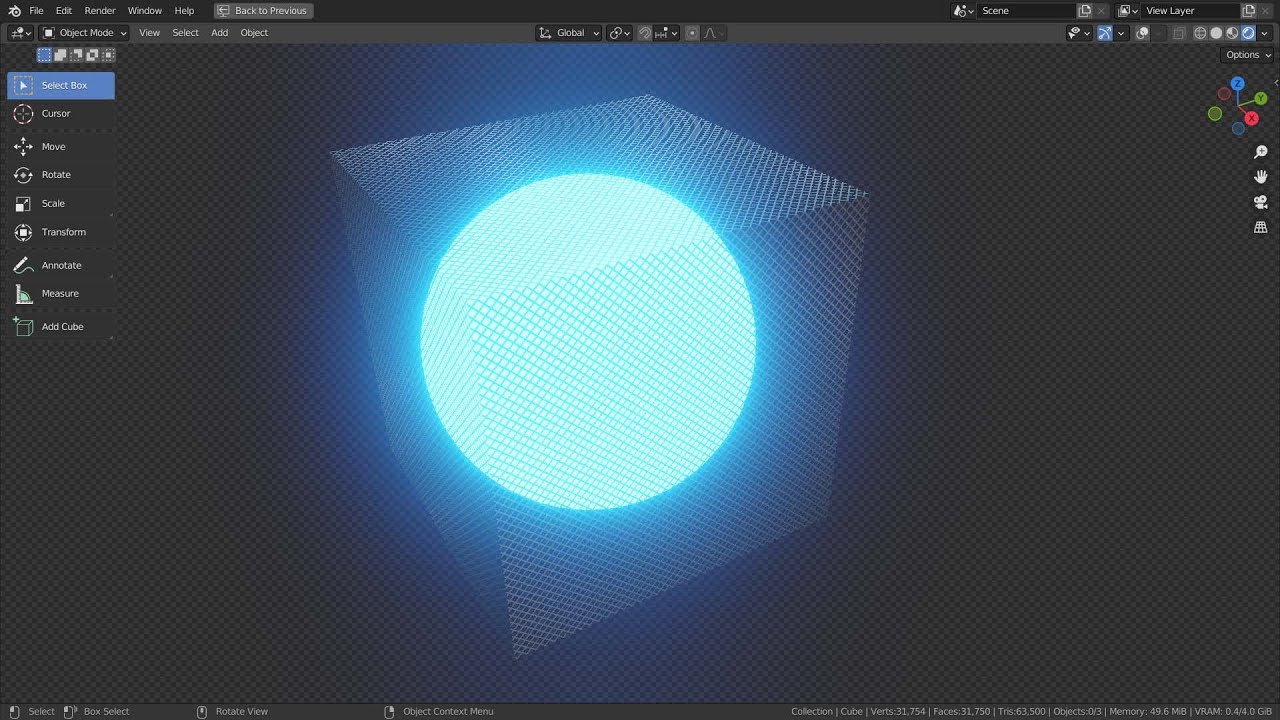 Blender Tutorial - Wire mesh material - YouTube