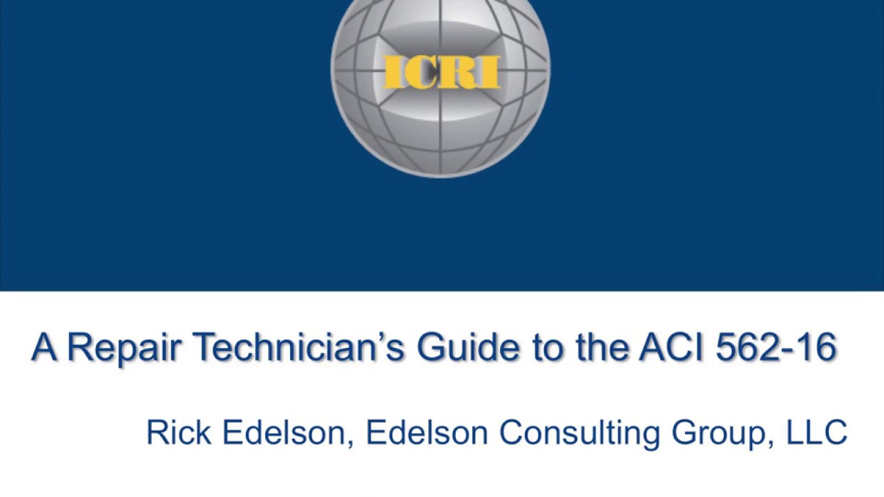 A Repair Technician's Guide to the ACI-562-16 - YouTube