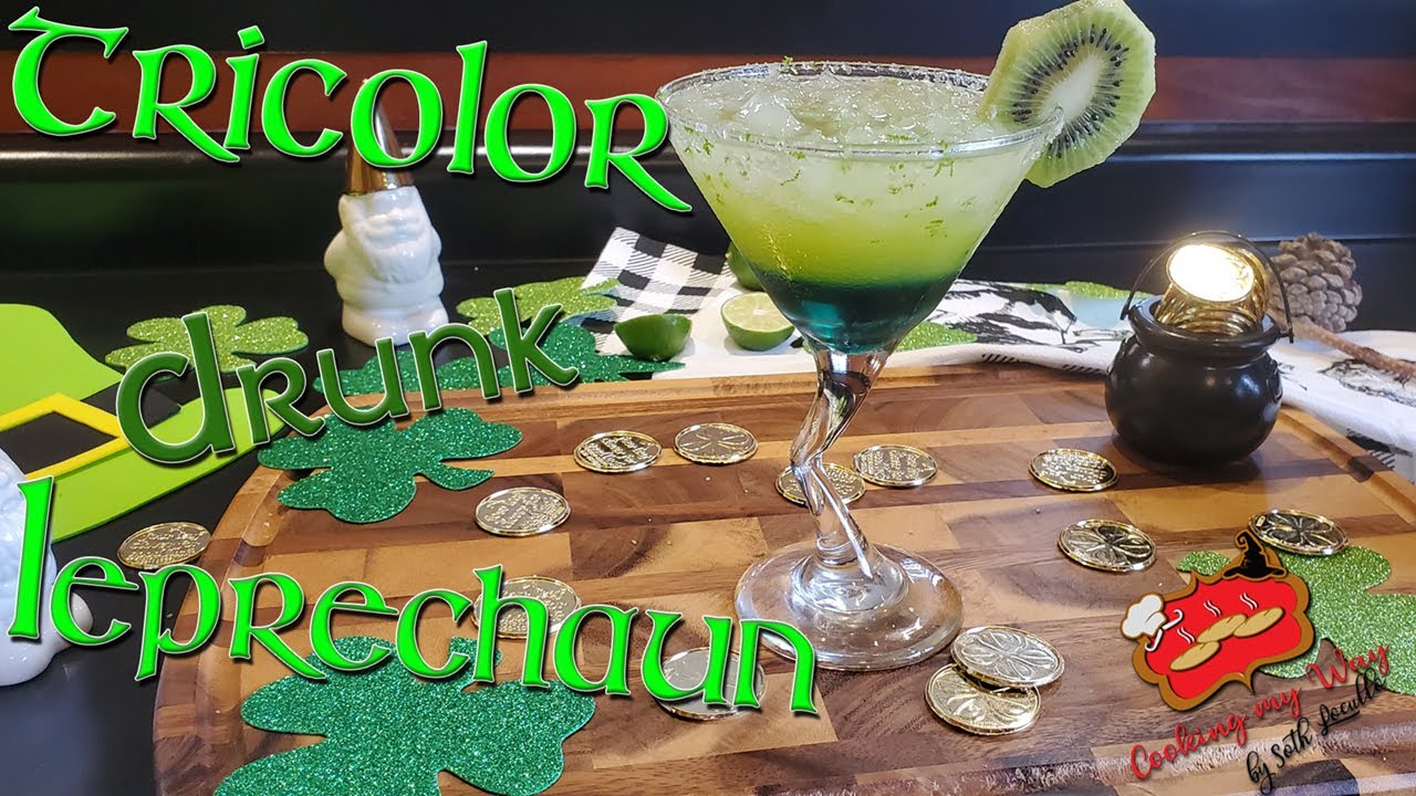 #Drinktips Tricolor Drunk Leprechaun! A SHIRTLESS tricolor drink! 🍸🍀 ...