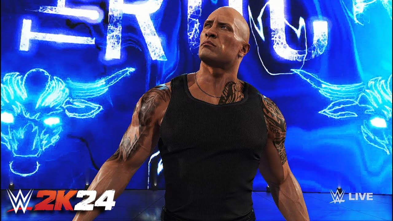 WWE 2K24 - THE ROCK '24 FINAL BOSS ENTRANCE W/NEW HEEL COMMENTARY (NEW ...