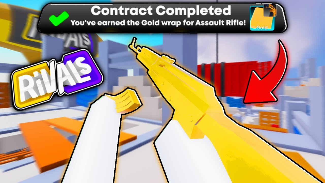 Unlocking the GOLD WRAP on Assault Rifle in Roblox Rivals! - YouTube