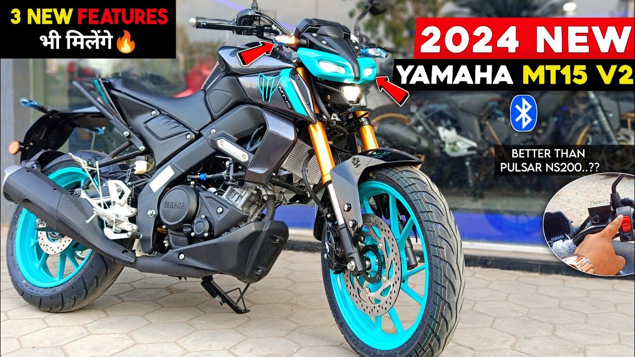 Yamaha MT15 V2 New 2024 Model Launch Cyan Strom Colour Update😍3 New ...
