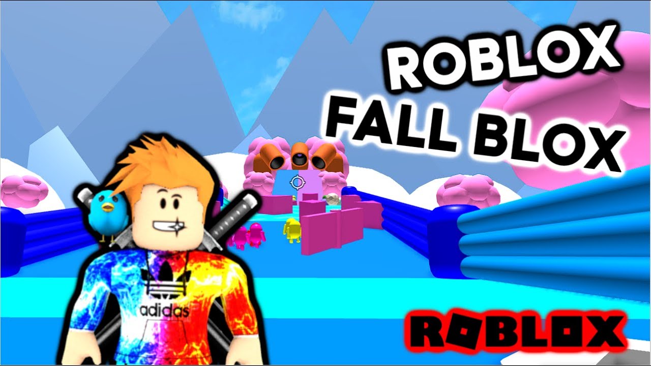 Roblox Fall Blox Experience - Met Youtuber while playing - YouTube
