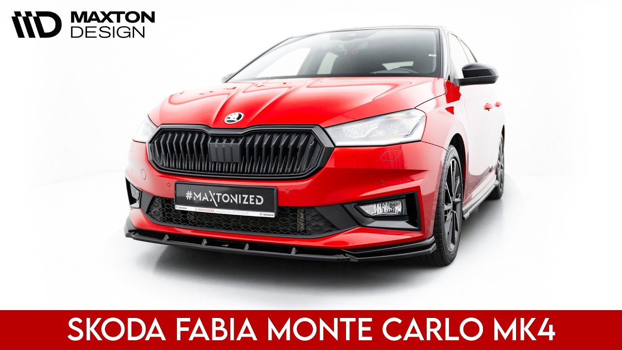 Skoda Fabia Monte Carlo Mk4 (since 2021) | Maxton Design Splitter Set ...