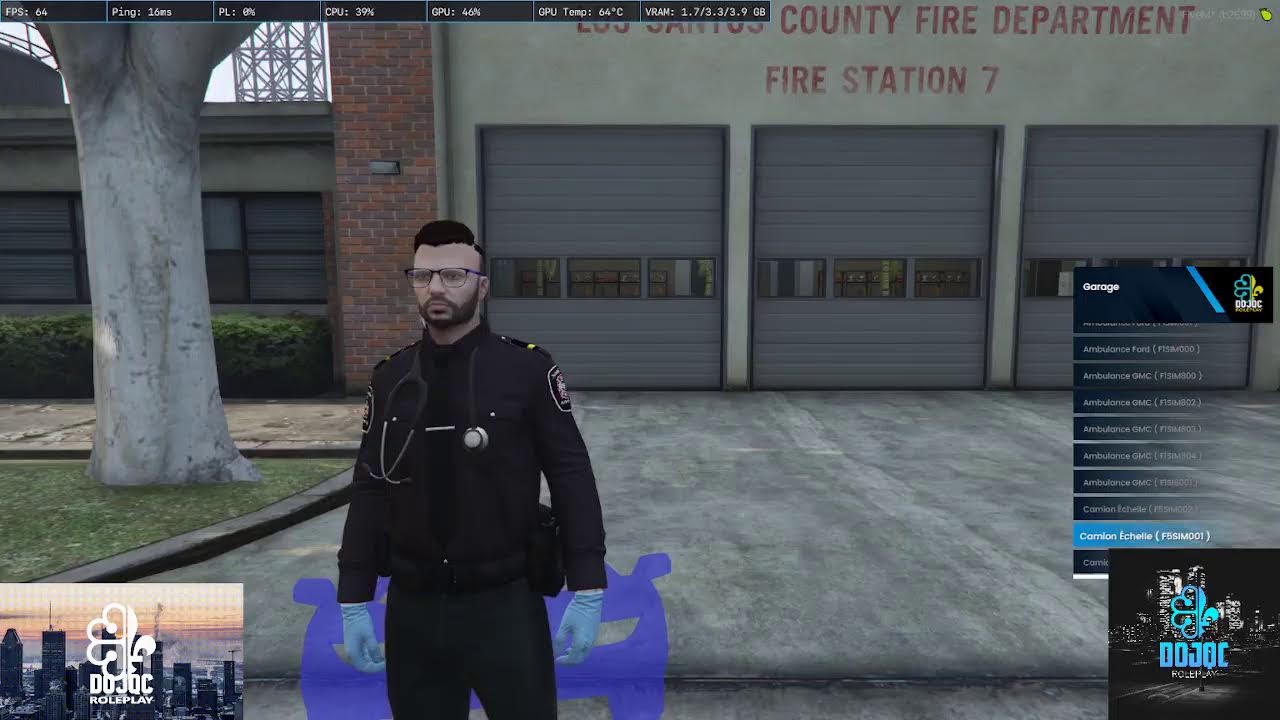 DOJQC RP SIM 32 officier - YouTube