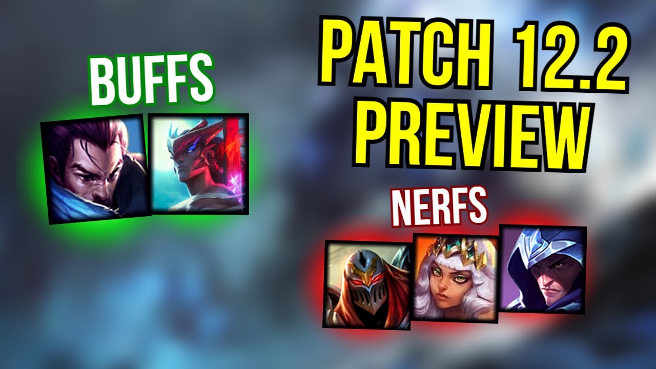 All Buffs And Nerfs In Next Patch 12.2 | League of Legends - YouTube
