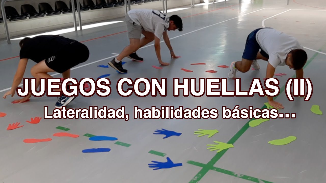 Juegos con HUELLAS (II). Lateralidad y habilidades básicas - YouTube