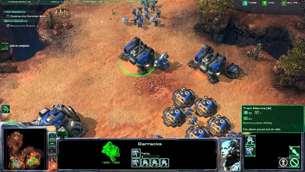 Starcraft 2 - Terrain Campaign Gameplay 3 HD 1080.mp4 - (Denonu Plays ...