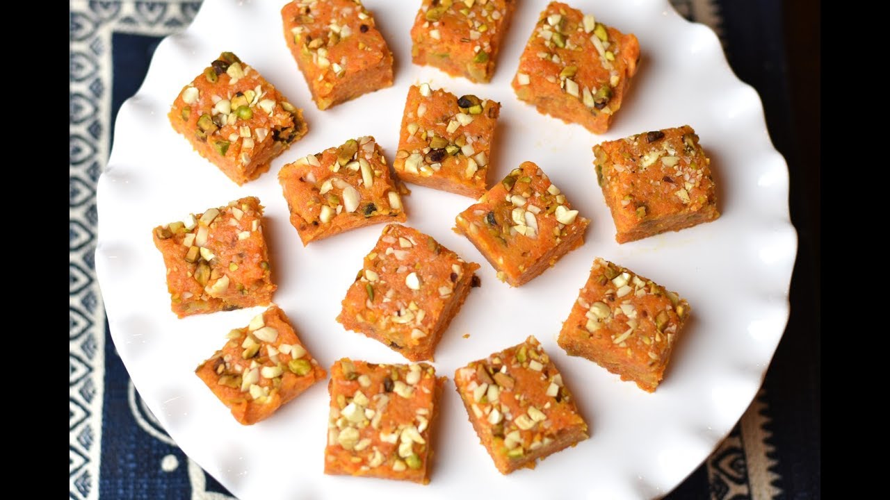 Carrot Burfi / Gajar ki Burfi in Instant Pot (Carrot Fudge) - YouTube