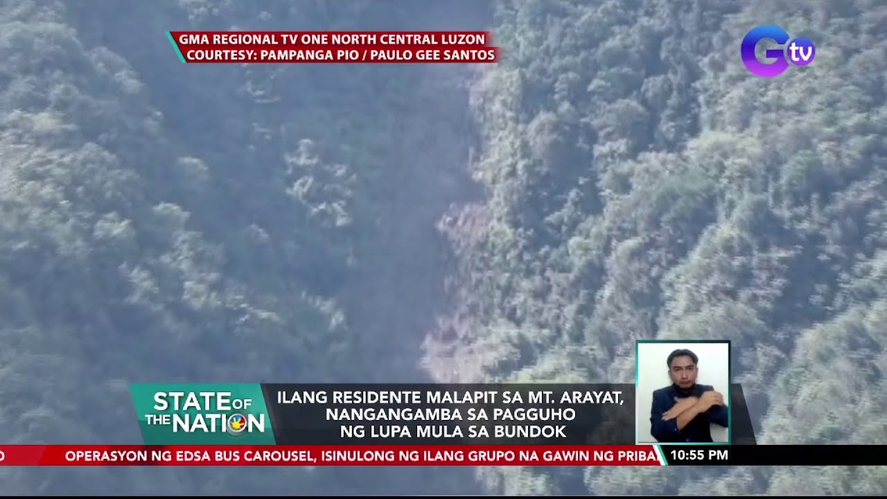 Ilang residente malapit sa Mt. Arayat, nangangamba sa pagguho ng lupa ...