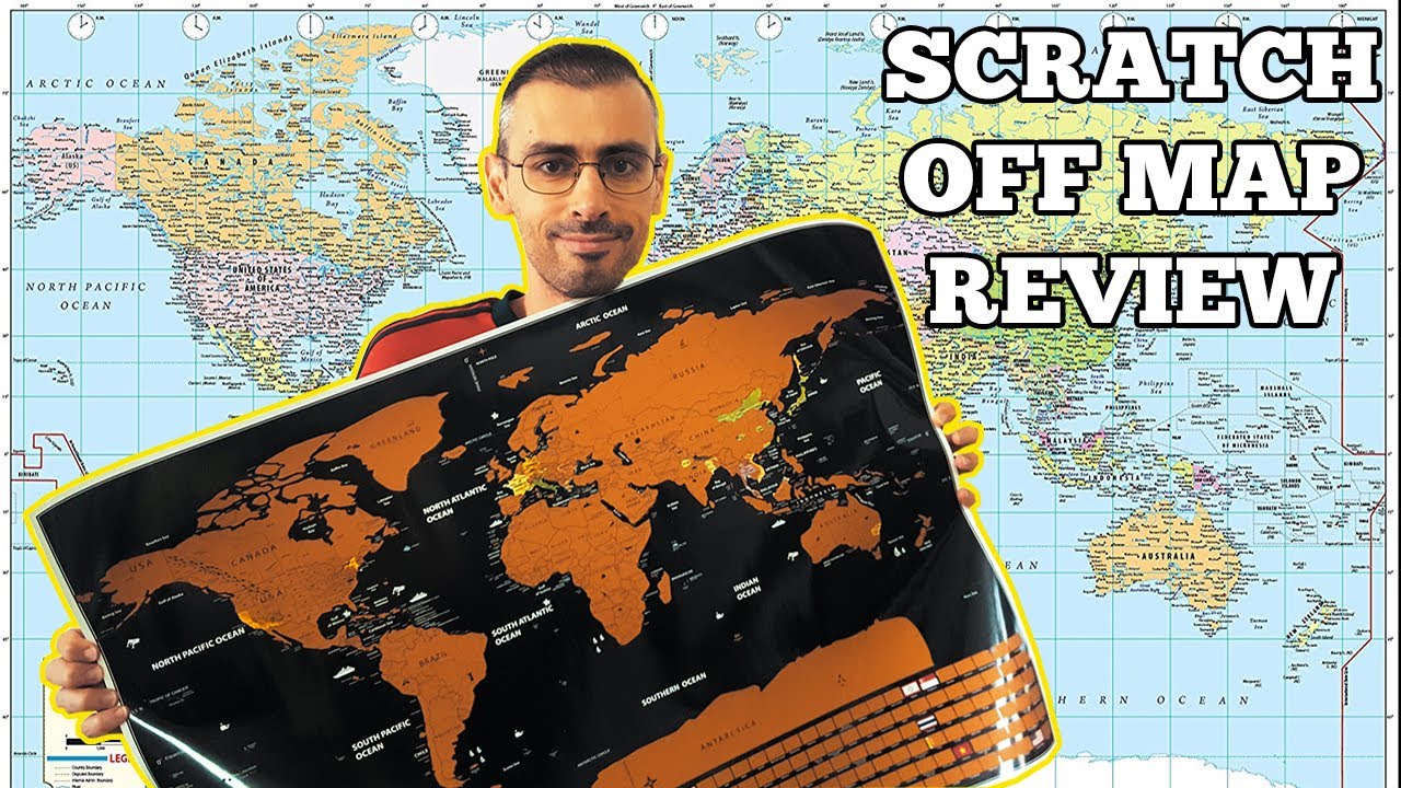 World Scratch Off Map | Unboxing, Experience, Review - YouTube