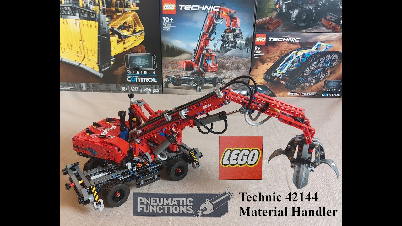 LEGO Technic 42144 Umschlagbagger / Material Handler - Speedbuild - YouTube