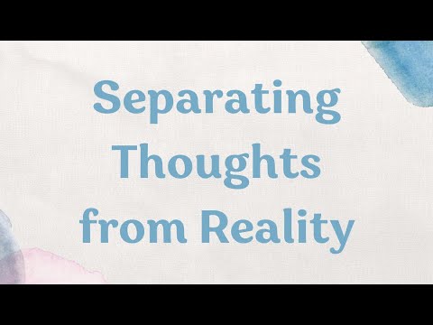 Cognitive Defusion - the act of separating yourself from your thoughts ...