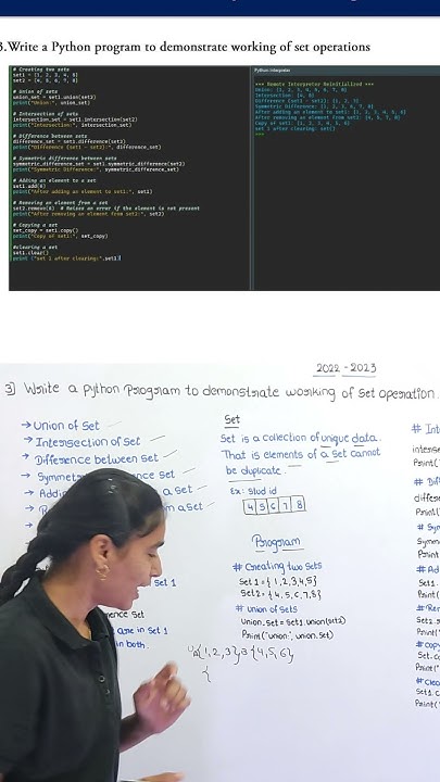 "Mastering Set Union and Intersection in Python: A Comprehensive Guide" ಕನ್ನಡ ದಲ್ಲಿ - YouTube
