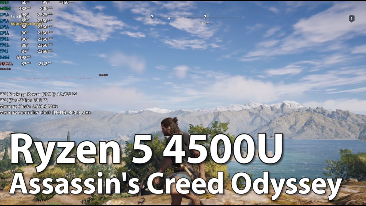 AMD Ryzen 5 4500U Vega 6 Assassin s Creed Odyssey Gameplay amd-ryzen-5-4500u-vega-6-assassin-s-creed-odyssey-gameplay