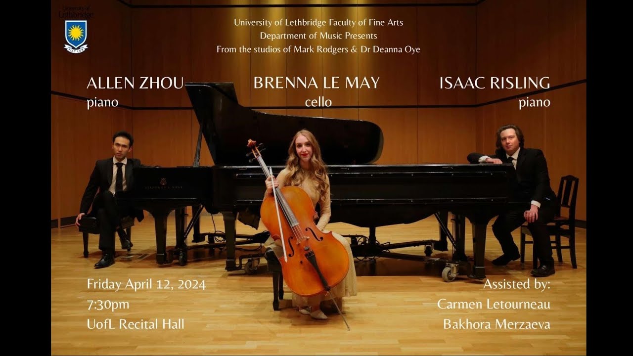 Allen Zhou, Brenna Le May, and Isaac Risling Junior Recital - YouTube