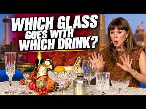 Which glass goes with which drink? Holiday glassware made easy