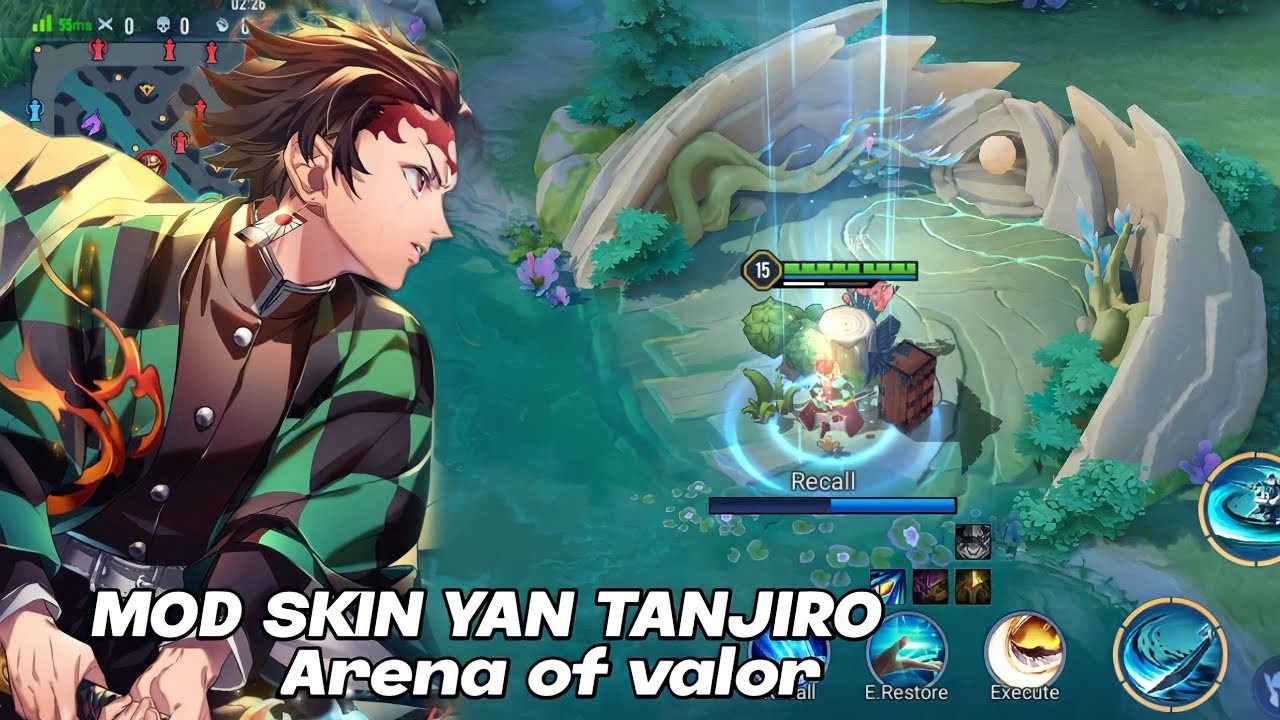 MOD SKIN YAN TANJIRO ARENA OF VALOR - YouTube