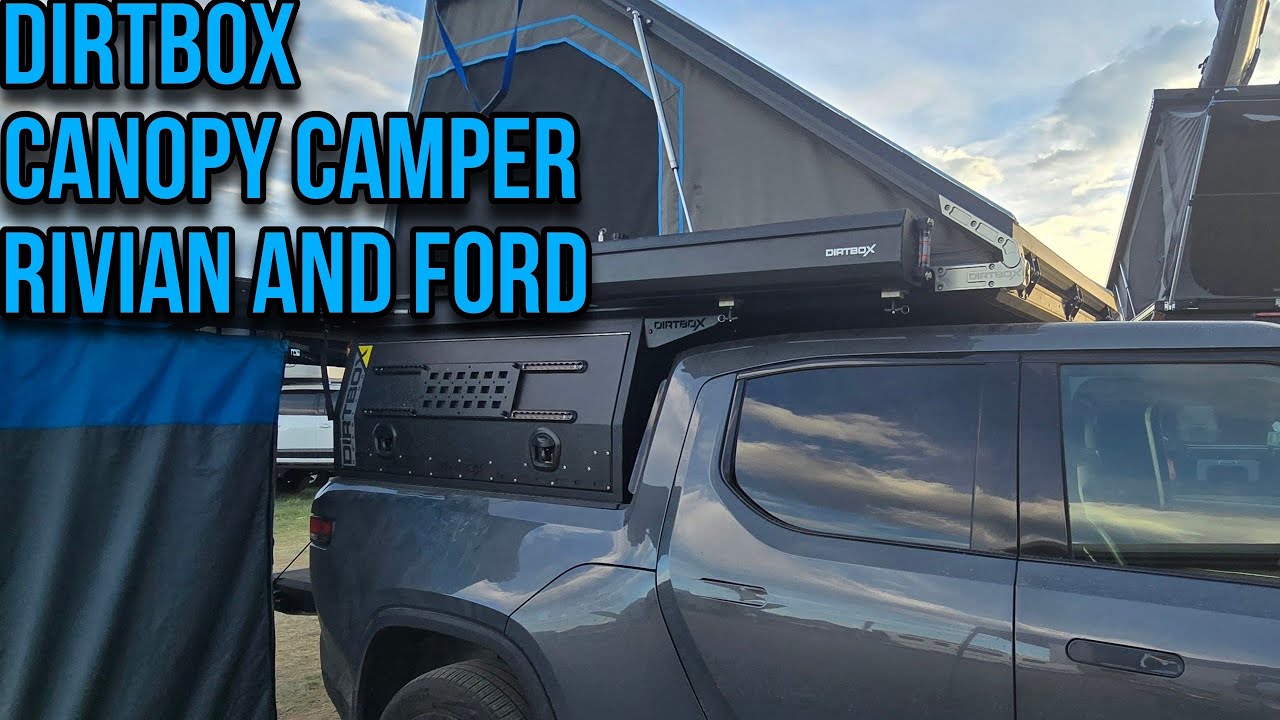 Dirtbox Overland Camper Quick Look on Rivian and Ford Super Duty ...