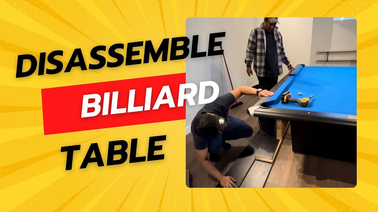 Disassemble Billiard Table - YouTube