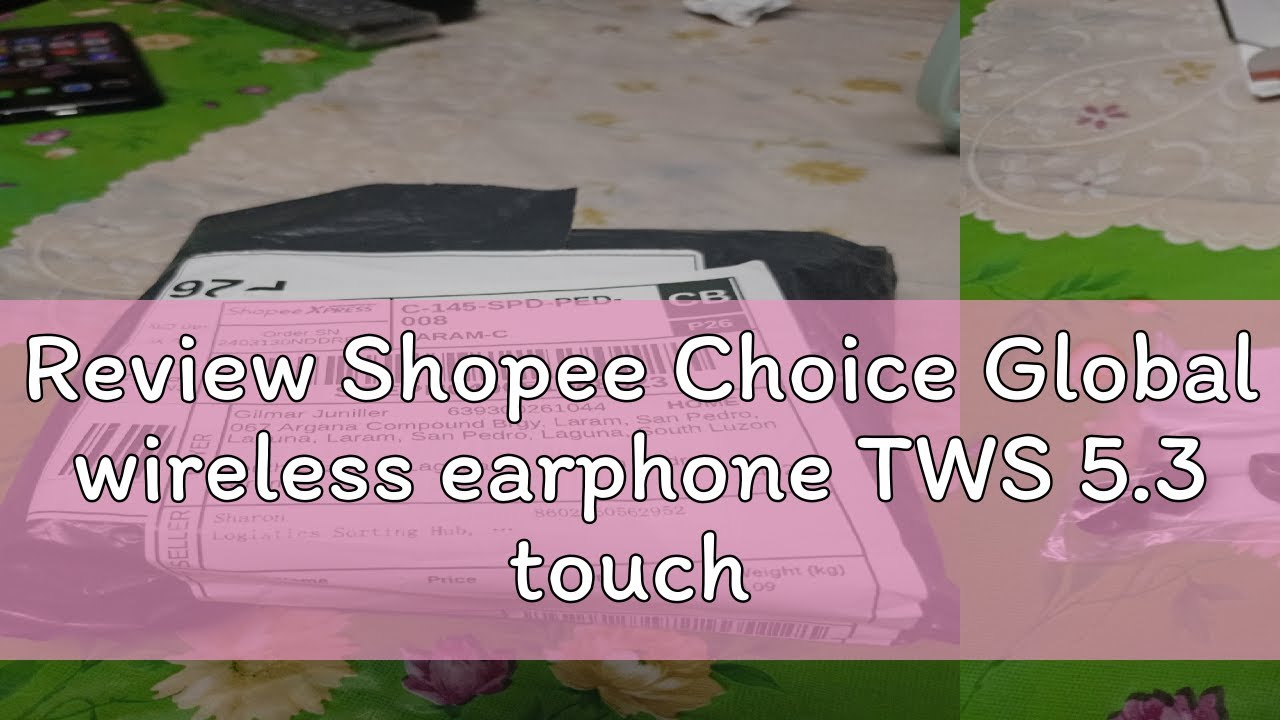 Review Shopee Choice Global wireless earphone TWS 5.3 touch stereo ...