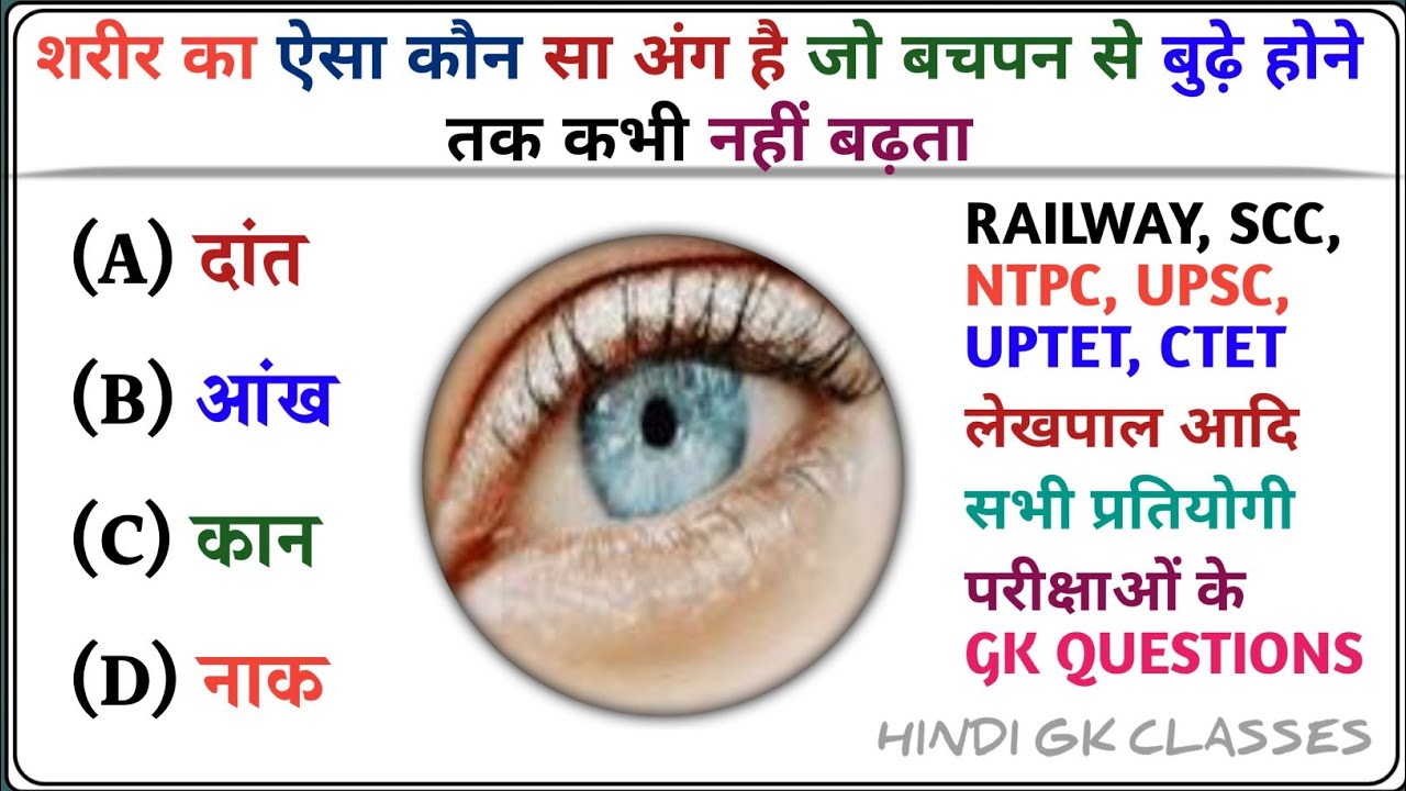 😱GK QUESTIONS।। GK QUIZ।।GK in HINDI।। HINDI GK CLASSES 😱 - YouTube