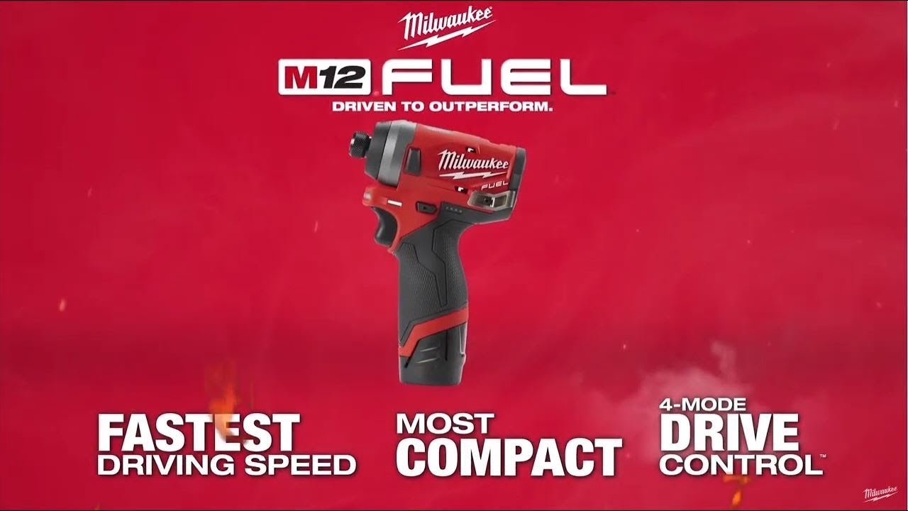 MILWAUKEE M12 FID FUEL™ SUB COMPACT ¼″ HEX IMPACT DRIVER - YouTube